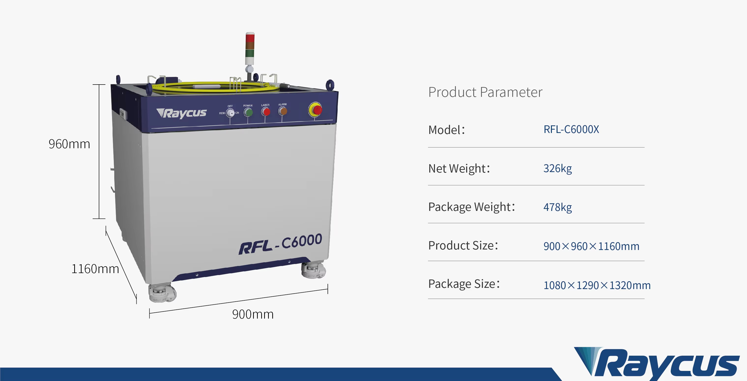 Raycus 6kw Laser Power Source New Batch 6000W 12000W Continuous ...