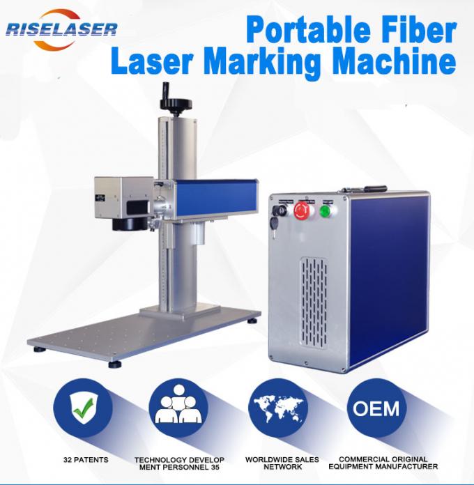 Rotary Axis Yag Laser Engraving Machine , Mini Handheld Laser Marker 51KG